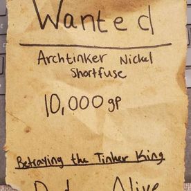 Wanted Poster - Notes