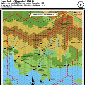 Mapa - Gran ducado de Karameikos Maps